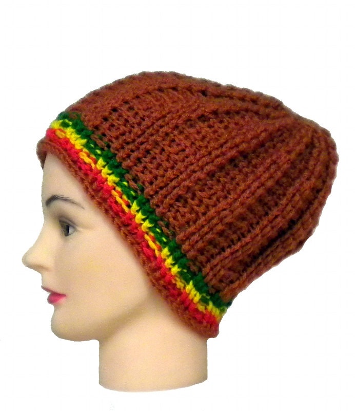 Rasta Beanie, Surf Hat, Custom Rasta Clothing, Crochet Reggae Beanie ...