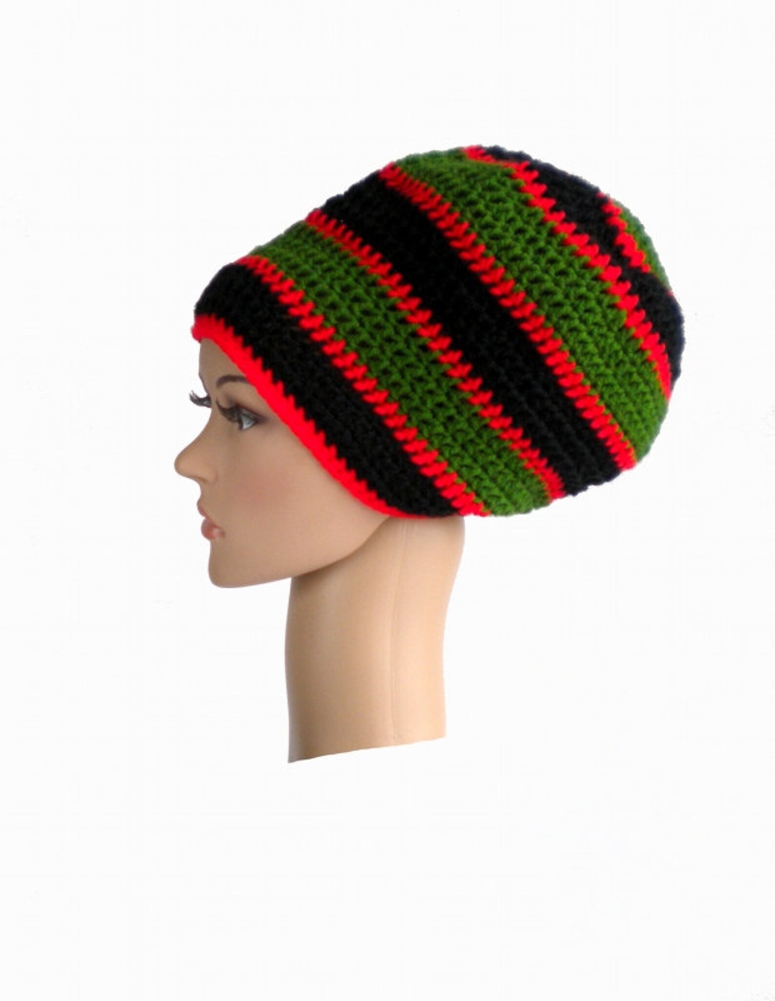 Rasta Hat, Pan-african Rastafari Beanie, Cultural Clothing, Ethiopian ...