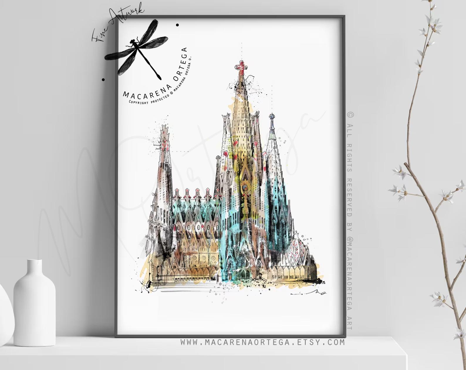 Antoni Gaudi Sagrada Familia Sketch