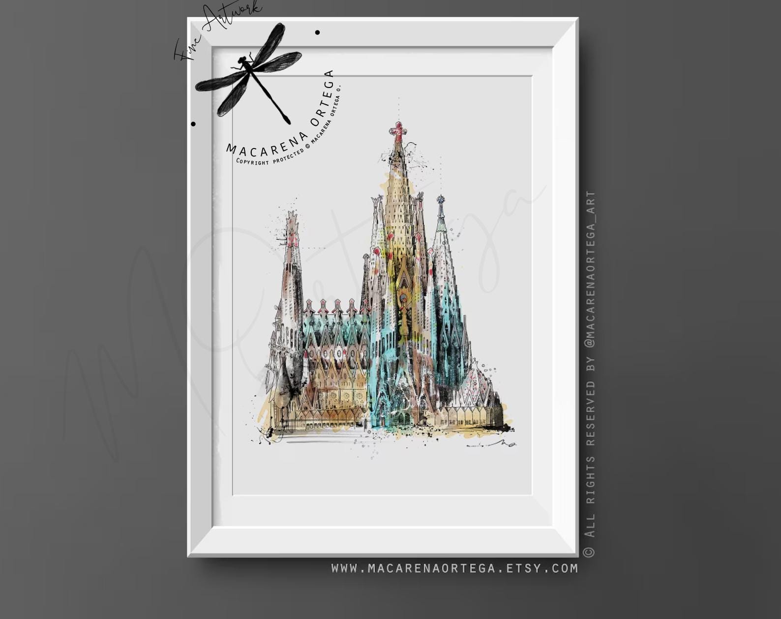 Antoni Gaudi Sagrada Familia Sketch
