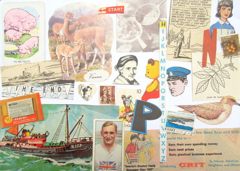 Paper Ephemera Pack: 100 Mixed Vintage Pieces for Scrapbook - Etsy