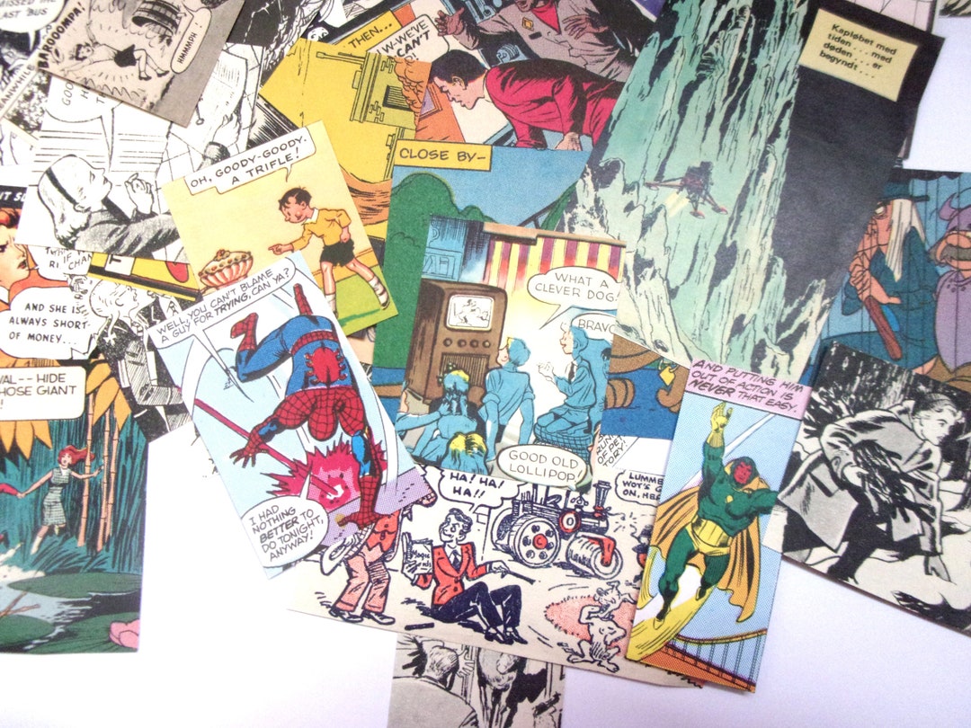 Vintage Comic Book Squares/ Panels: Lucky Dip Pack of 50 Hand Cut ...