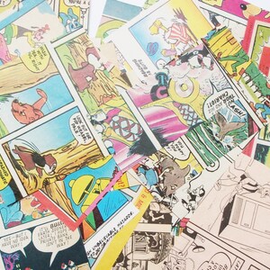 Disney Vintage Comic Book Paper Scrap Pack: 50 Assorted off Cut Pieces ...