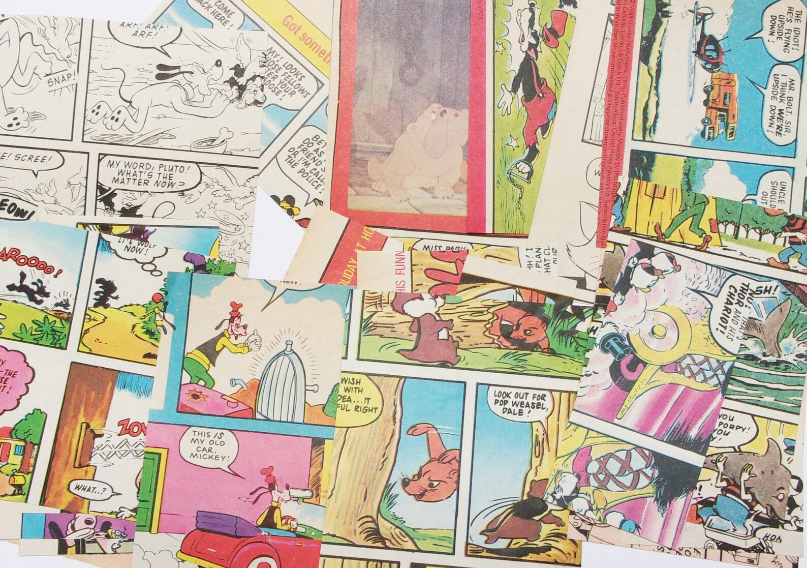 Disney Vintage Comic Book Paper Scrap Pack: 50 Assorted off - Etsy