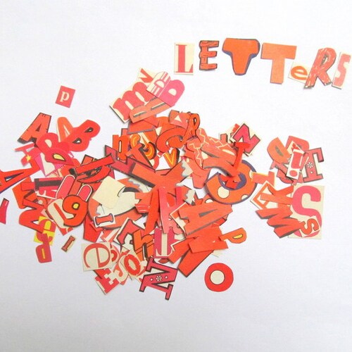 Cut Out Vintage Letters: Pack of 150 Paper Letters Handcut | Etsy