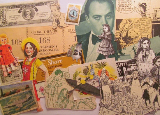 Paper ephemera pack of 50 mixed pieces. Lucky dip pack for | Etsy