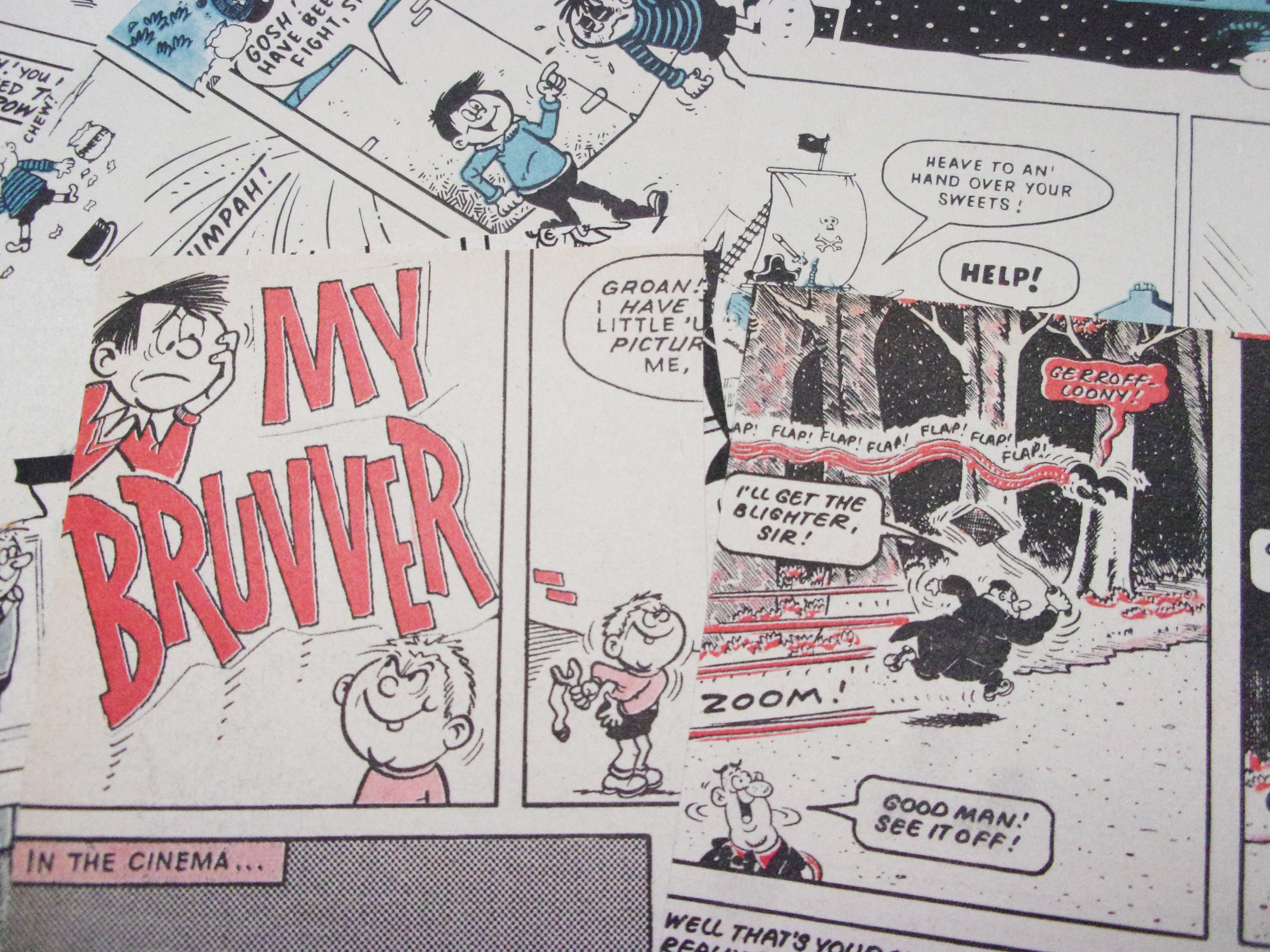 Vintage Comic Book Paper Scrap Pack: 40 Assorted off Cut Paper | Etsy