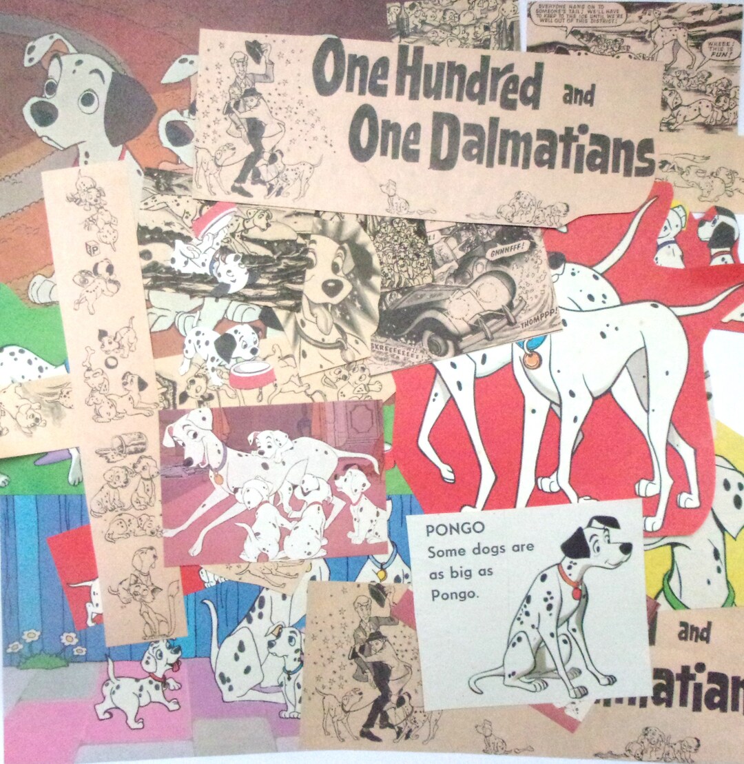101 Dalmatians Paper for Craft: Pack of 35 Disney Images From Vintage ...