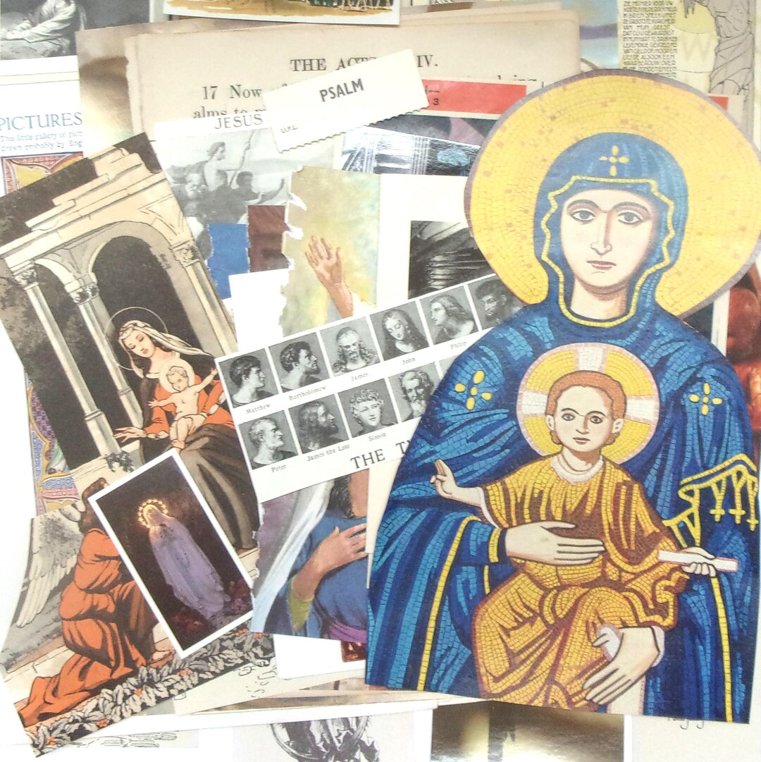 Vintage Bible Paper Craft Kit: Pack of 50 Mixed Pieces. Ephemera Pack ...