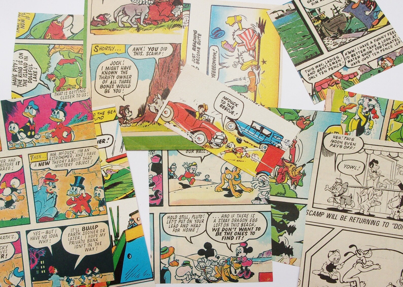 Disney Vintage Comic Book Paper Scrap Pack: 50 Assorted off - Etsy
