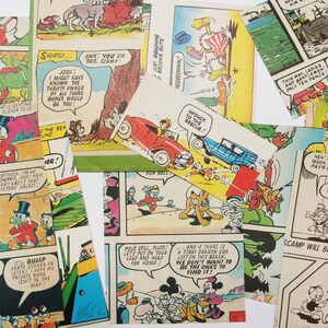 Disney Vintage Comic Book Paper Scrap Pack: 50 Assorted off Cut Pieces ...