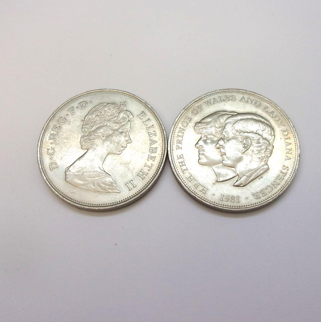 Charles and Diana Wedding Commemorative Coin From 1981. Large Silver ...