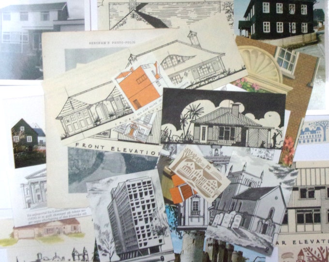 Buildings and Houses Themed Paper Ephemera: Pack of 30 Pieces From ...