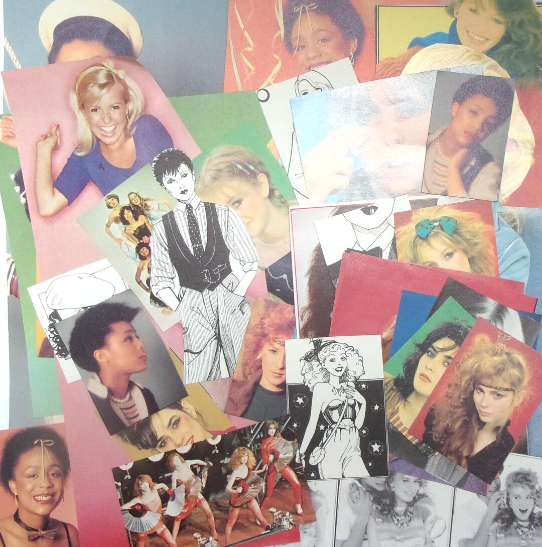 1980s Paper Ephemera: 40 Retro Magazine and Book Clippings and Pictures ...