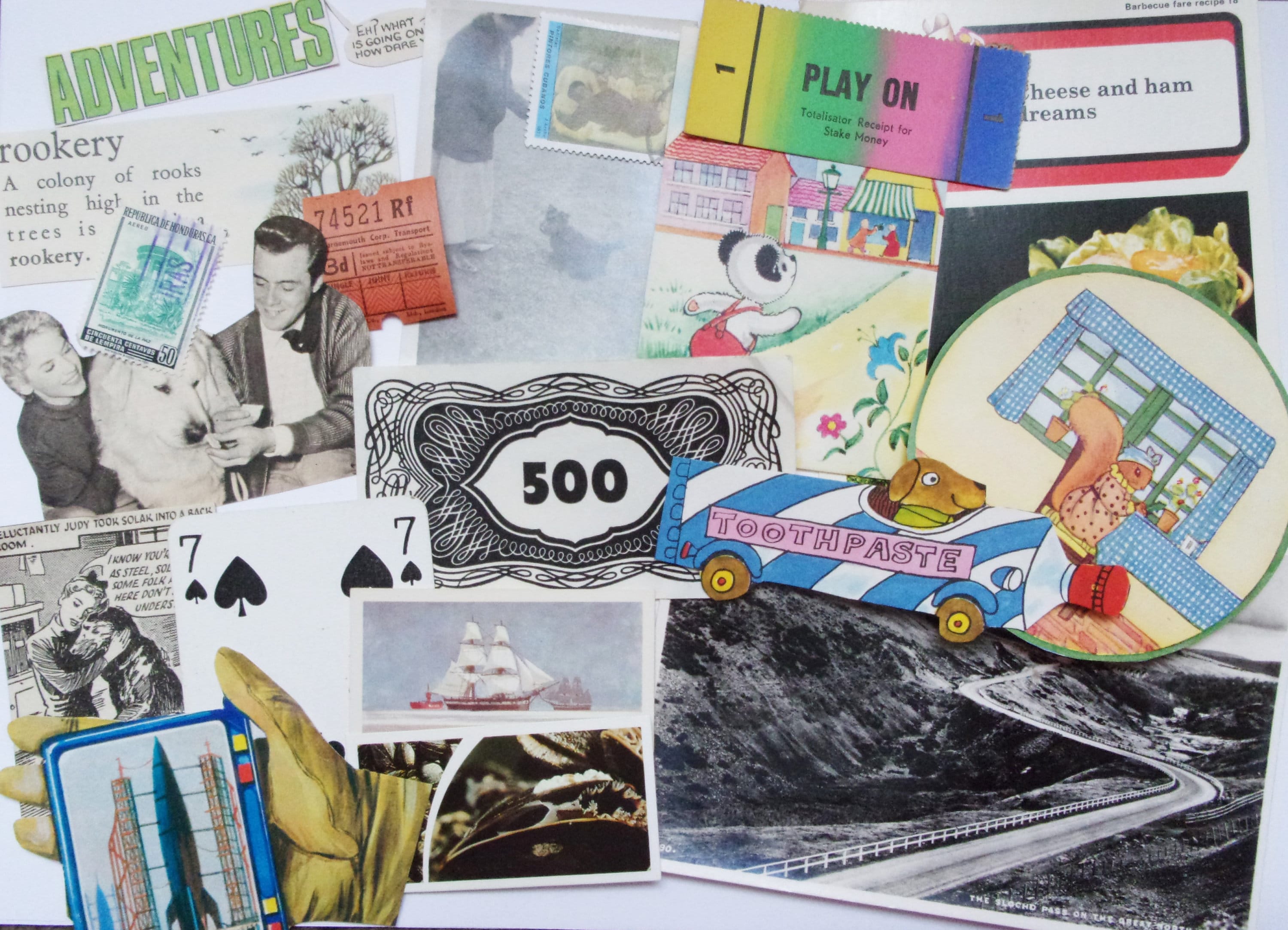 Small vintage paper ephemera pack: 20 mixed pieces for craft. - Etsy