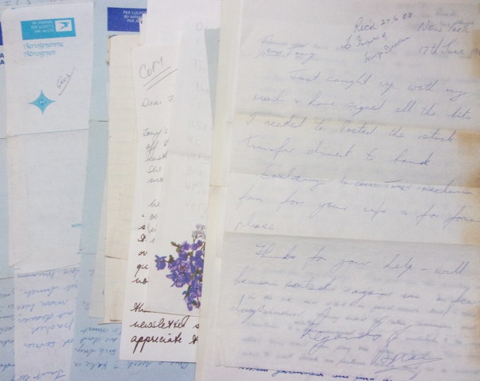 Vintage Hand Written Papers: Pack of 30 Sheets and Letters. Ephemera ...