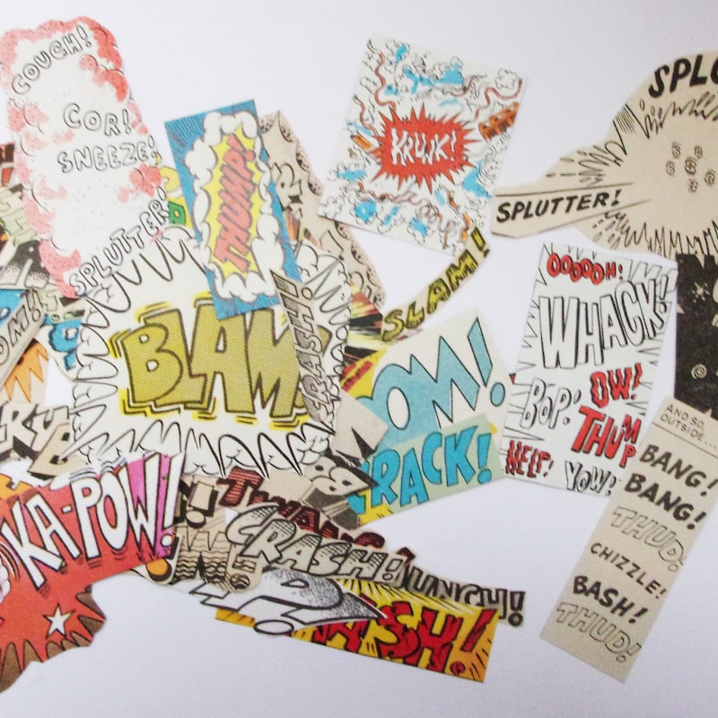Comic Book Words - Etsy