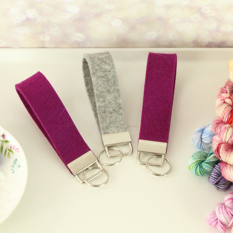 Felt Key Chain - Etsy