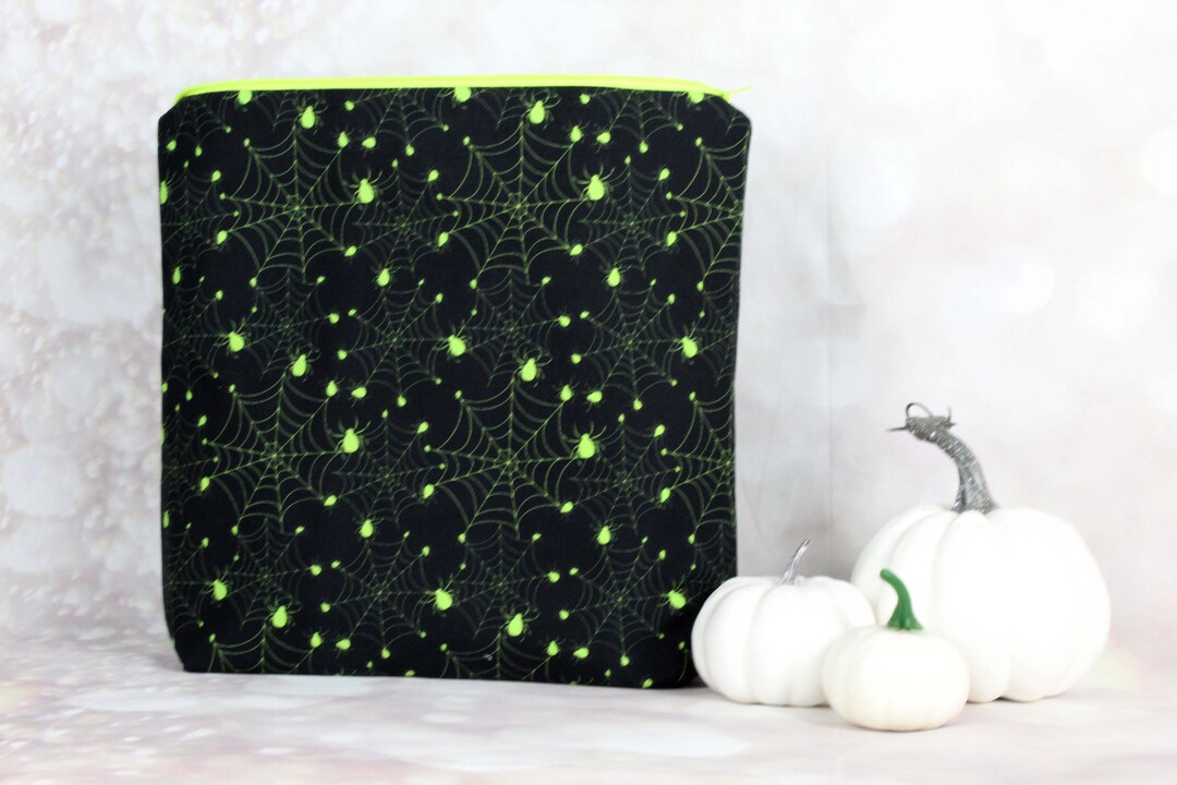 Glow in the Dark Spiders Webs Zip/pouch Bag - Etsy