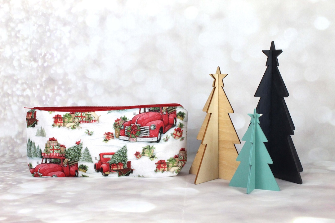 Merry Christmas Zip/pouch Bag - Etsy