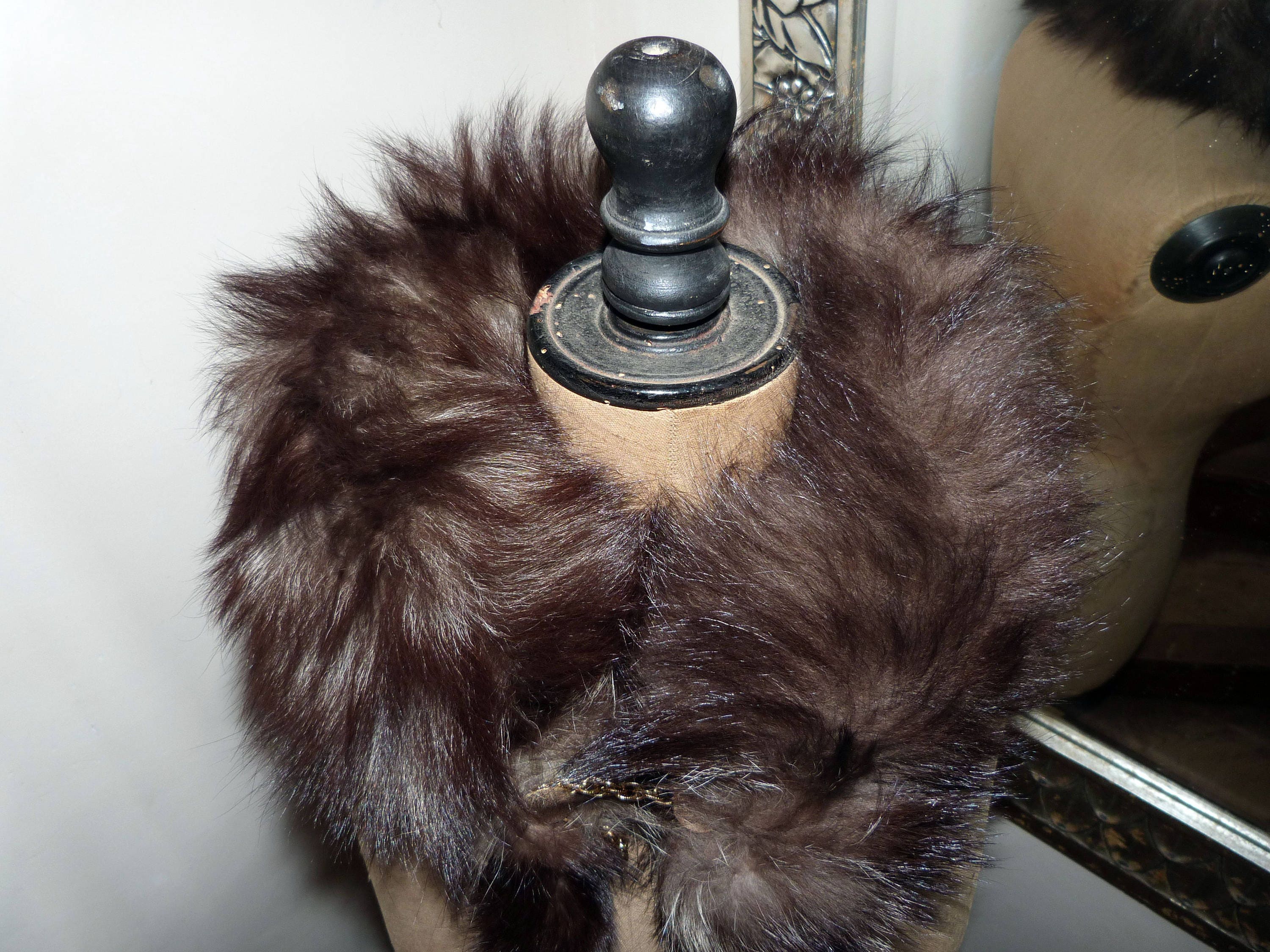 Antique Silver Fox Fur Pelt Wrap Stole Collar Scarf Shawl Wrap - Etsy
