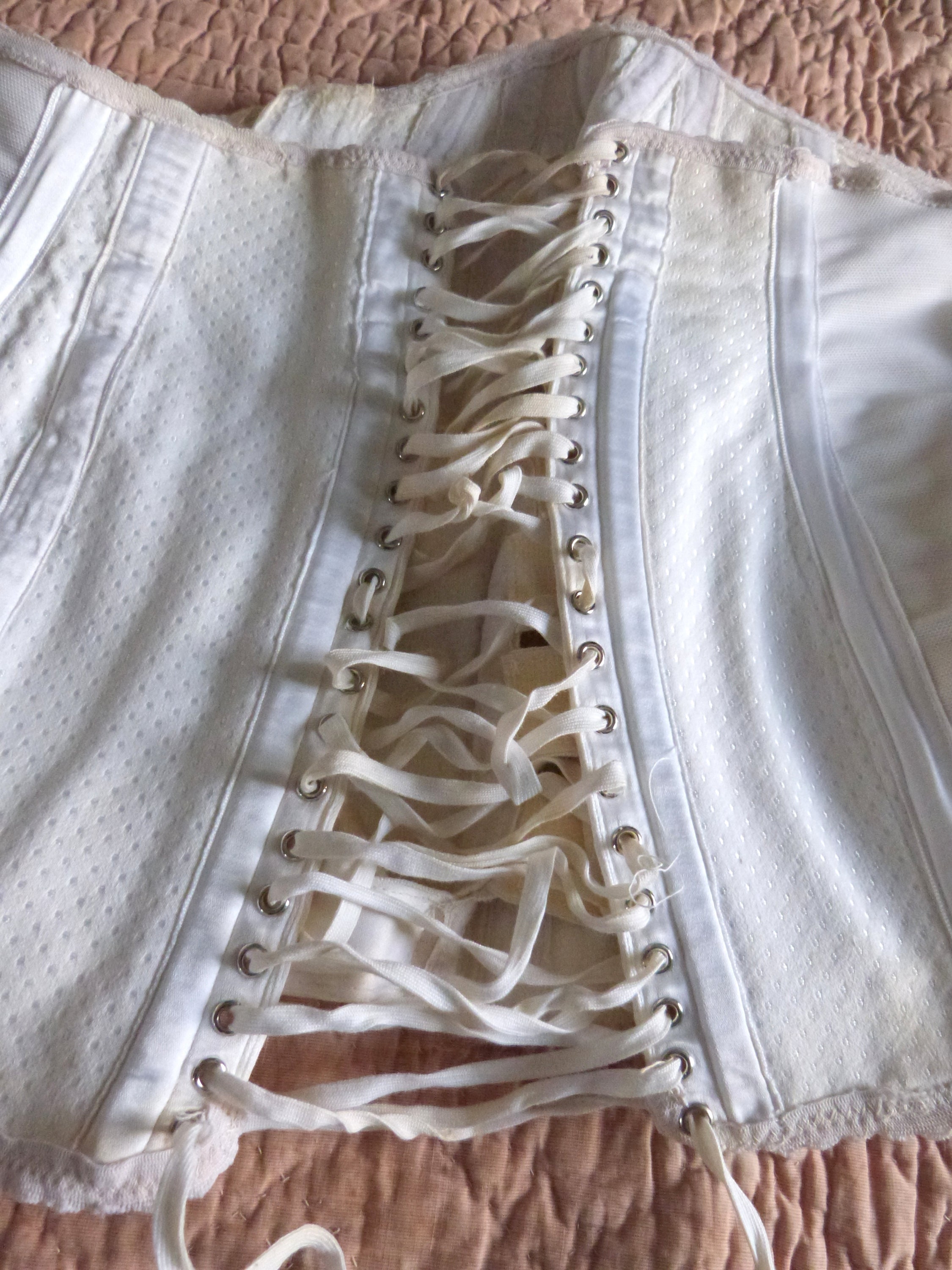 Vintage French White Boned Stays Corset Garter 1950s Lingerie, Vintage ...