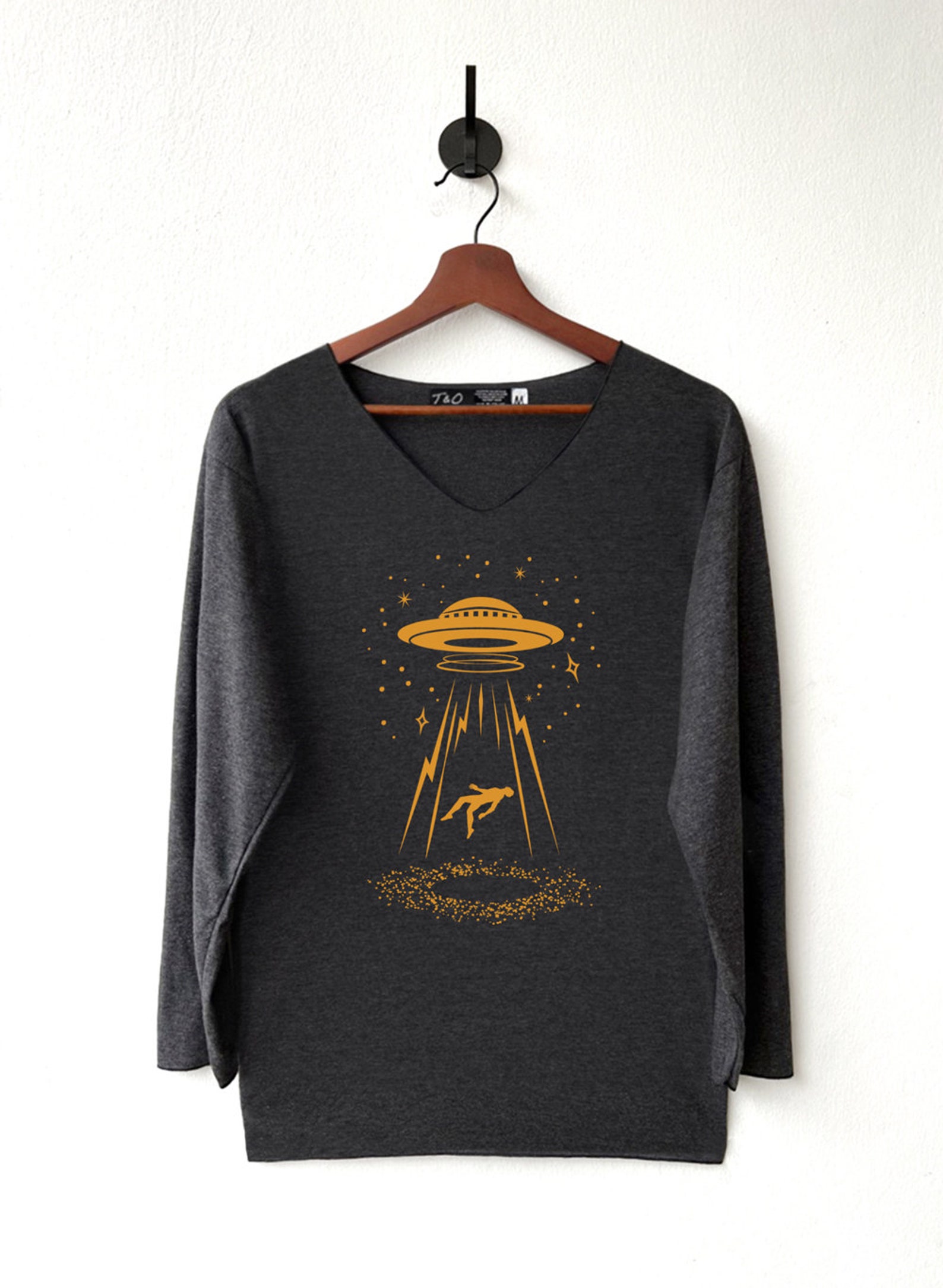UFO Abduction Shirt Alien Shirt Alien Abduction T-shirt Long - Etsy