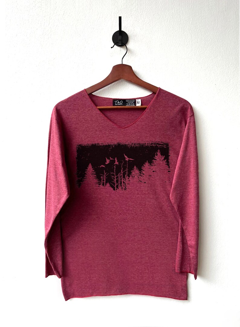 Forest Shirt Camping Shirt Adventure T-shirt Long Sleeve High - Etsy