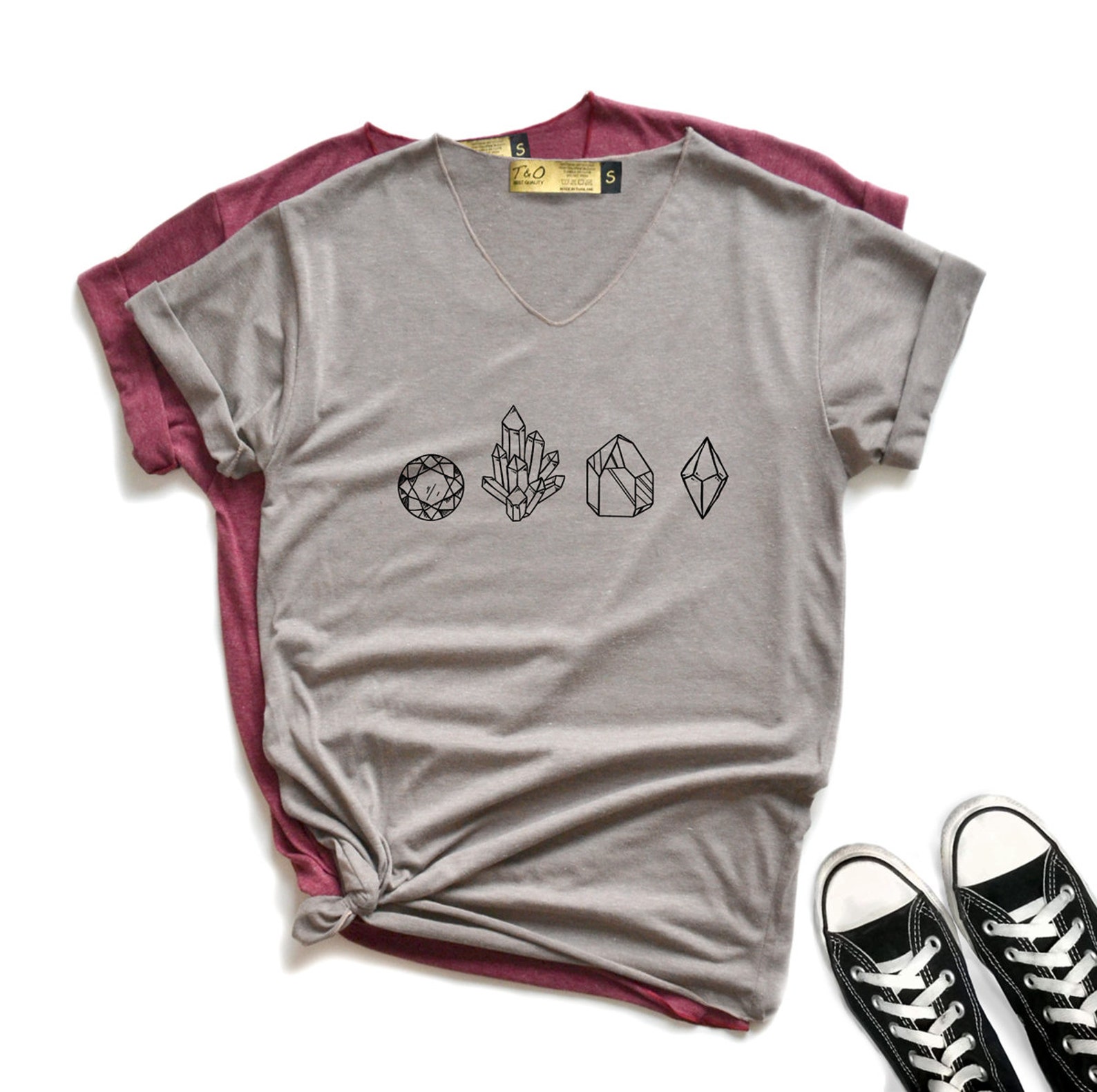 Gemstones Shirt Crystal Shirt Mineral T-shirt High Quality - Etsy