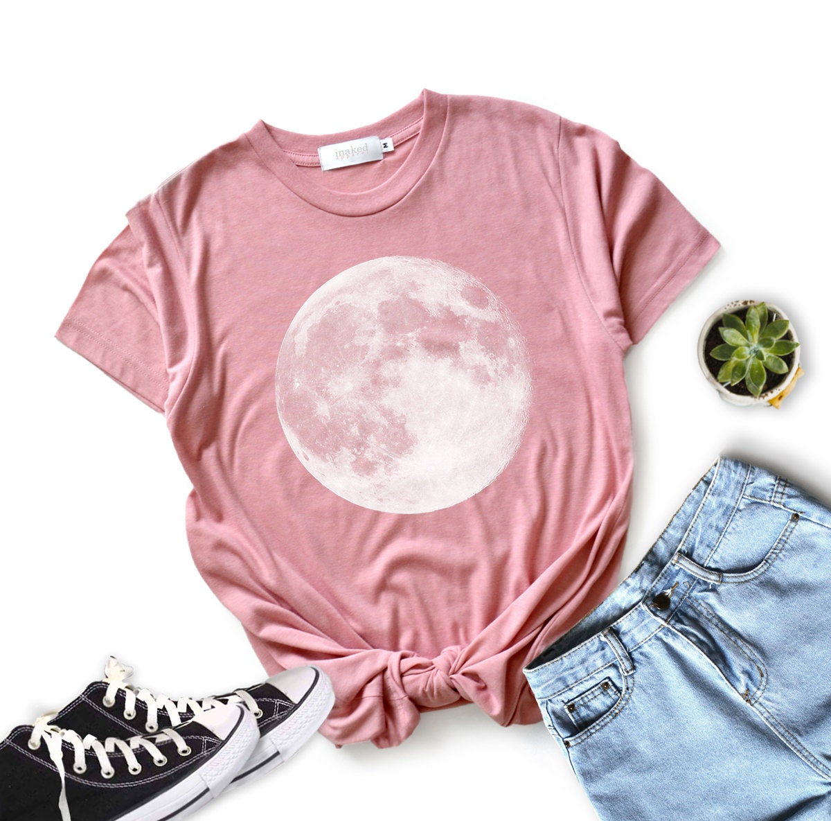 Full moon Shirt Moon night Shirt Super moon T-Shirt high | Etsy