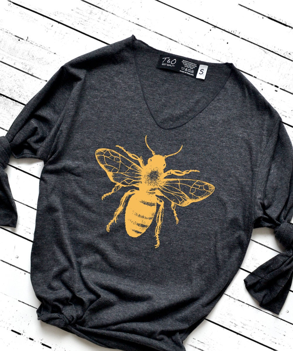Bees Shirt the bees graphic Shirt nature shirts Long Sleeve | Etsy