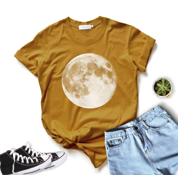 Full Moon Shirt Moon Night Shirt Super Moon T-shirt High - Etsy UK