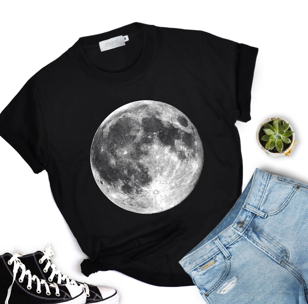 Full Moon Shirt Moon Night Shirt Super Moon T-shirt High Quality Super ...