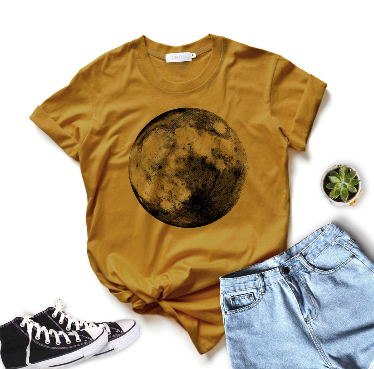 Full moon Shirt Moon night Shirt Super moon T-Shirt high | Etsy