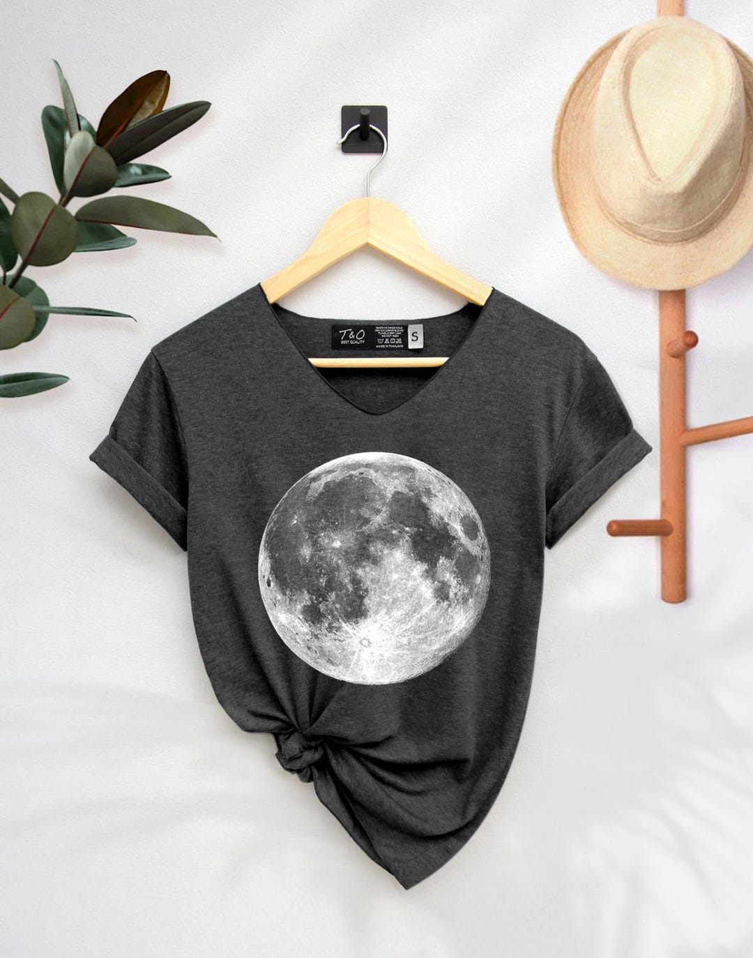 Full Moon Shirt Moon Shirt Moon Night T-shirt High Quality Graphic T ...