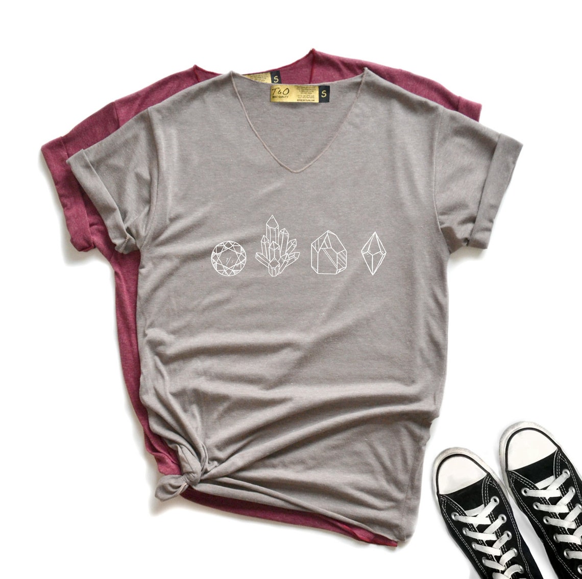 Gemstones Shirt Crystal Shirt Mineral T-shirt High Quality | Etsy