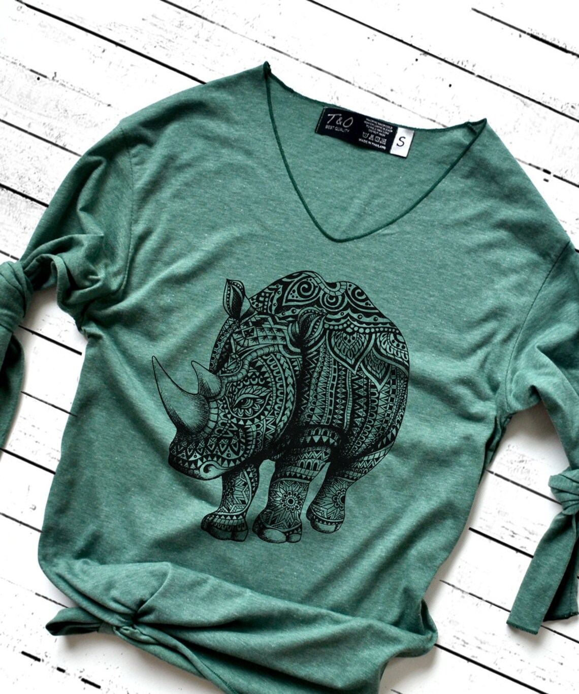 Rhino Shirt rhinoceros Shirt Rhino Zentangle graphic Shirt | Etsy