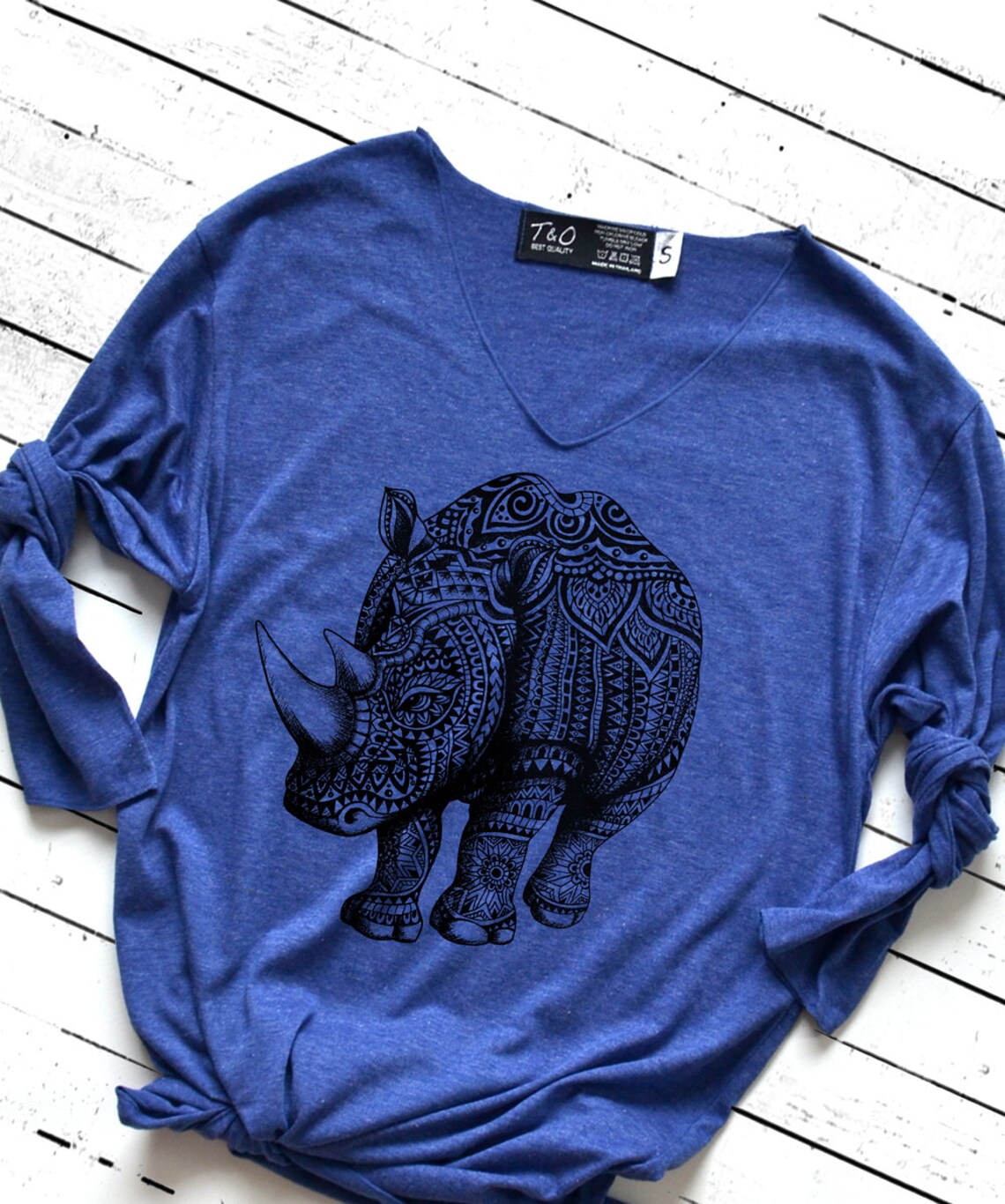 Rhino Shirt rhinoceros Shirt Rhino Zentangle graphic Shirt | Etsy