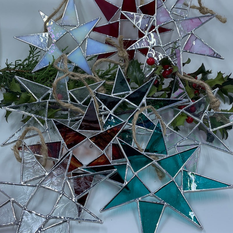 Glass Star Ornament - Etsy
