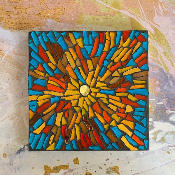 Mosaic Sunbursts Wall Art - Etsy