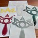 Sheikah Eye Decal - Etsy