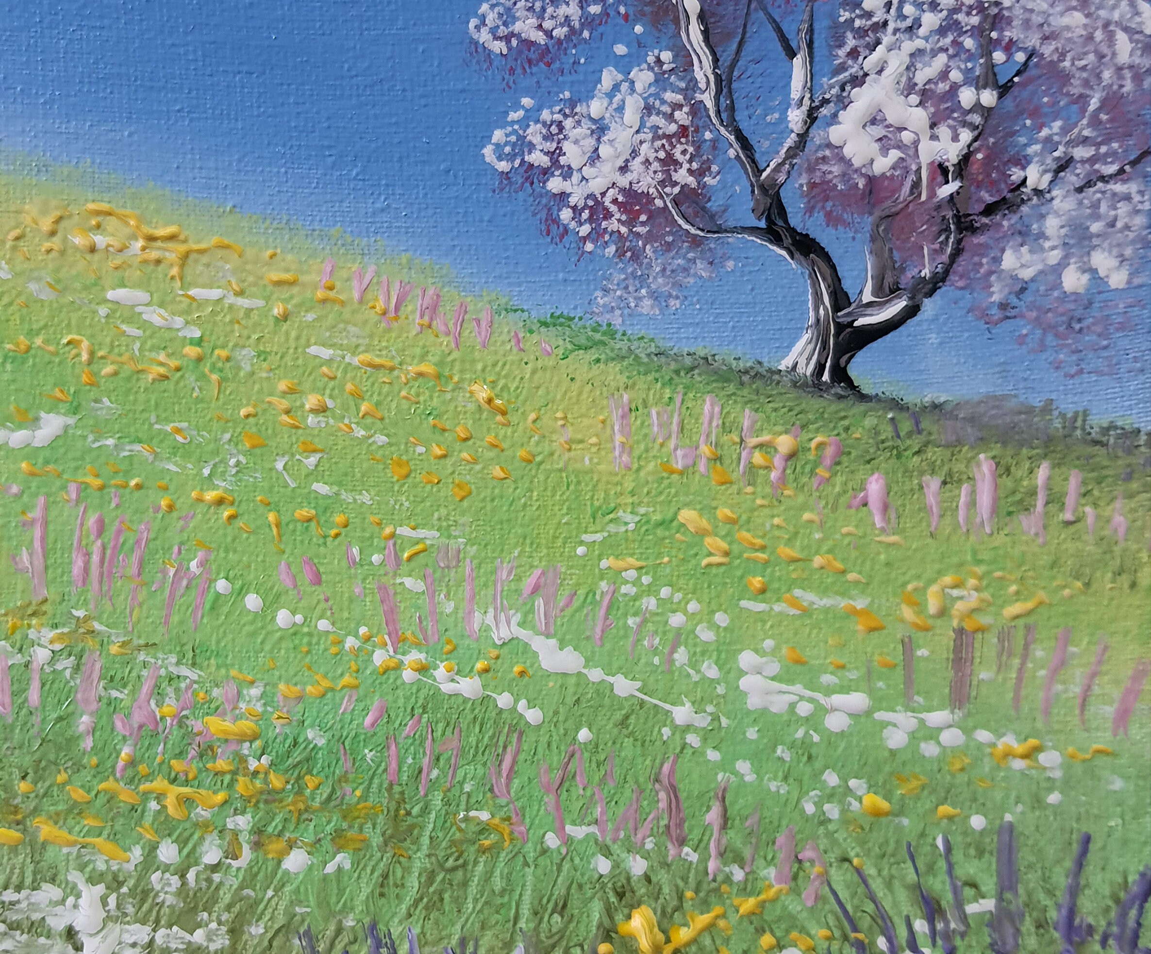 Original oil painting on canvas Springtime wall | Etsy