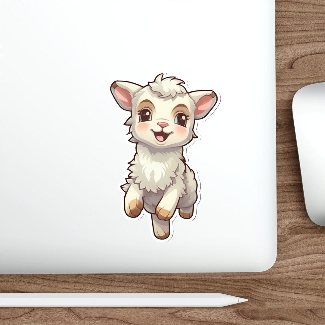 Kawaii Baby Goat - Sticker - Etsy