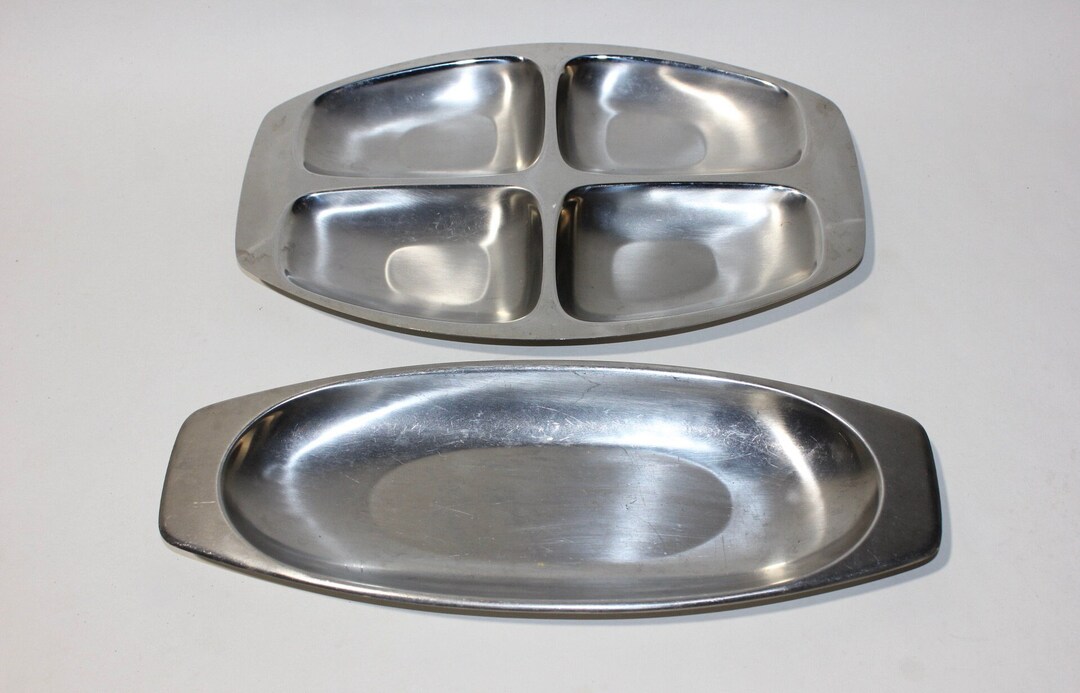 Vintage 60's - 70's -alfra Alessi / Purinox- Set of MCM Stainless Steel ...