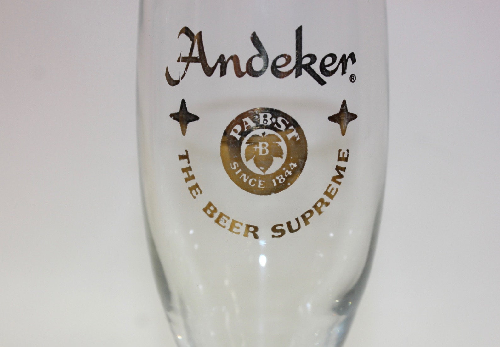 Vintage 70's -80's Pabst -andeker- Beer Glass Set. 'the Beer Supreme ...