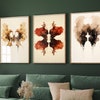 Set 12 Rorschach Test Posters, Rorschach Inkblot Cards, Medical Art ...