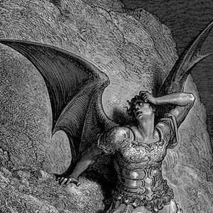 Gustave Dore - the Fall of Satan / Paradise Lost (1866) - Classic ...
