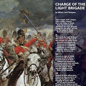 Charge of the Light Brigade - Poem by Lord Alfred Tennyson - Art Print ...