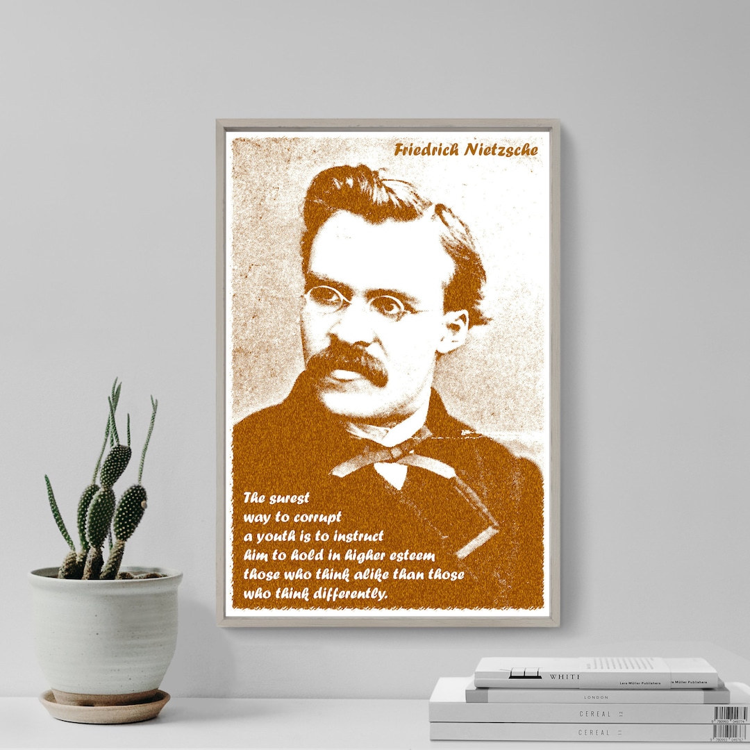 Friedrich Nietzsche Art Print - Photo Poster Gift Quote - Motivational ...