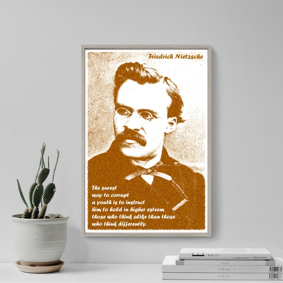 Friedrich Nietzsche Art Print Photo Poster Gift Quote | Etsy
